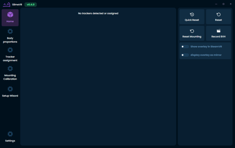 SlimeVR Server 新GUIでのセットアップ | Haruのゴミ箱
